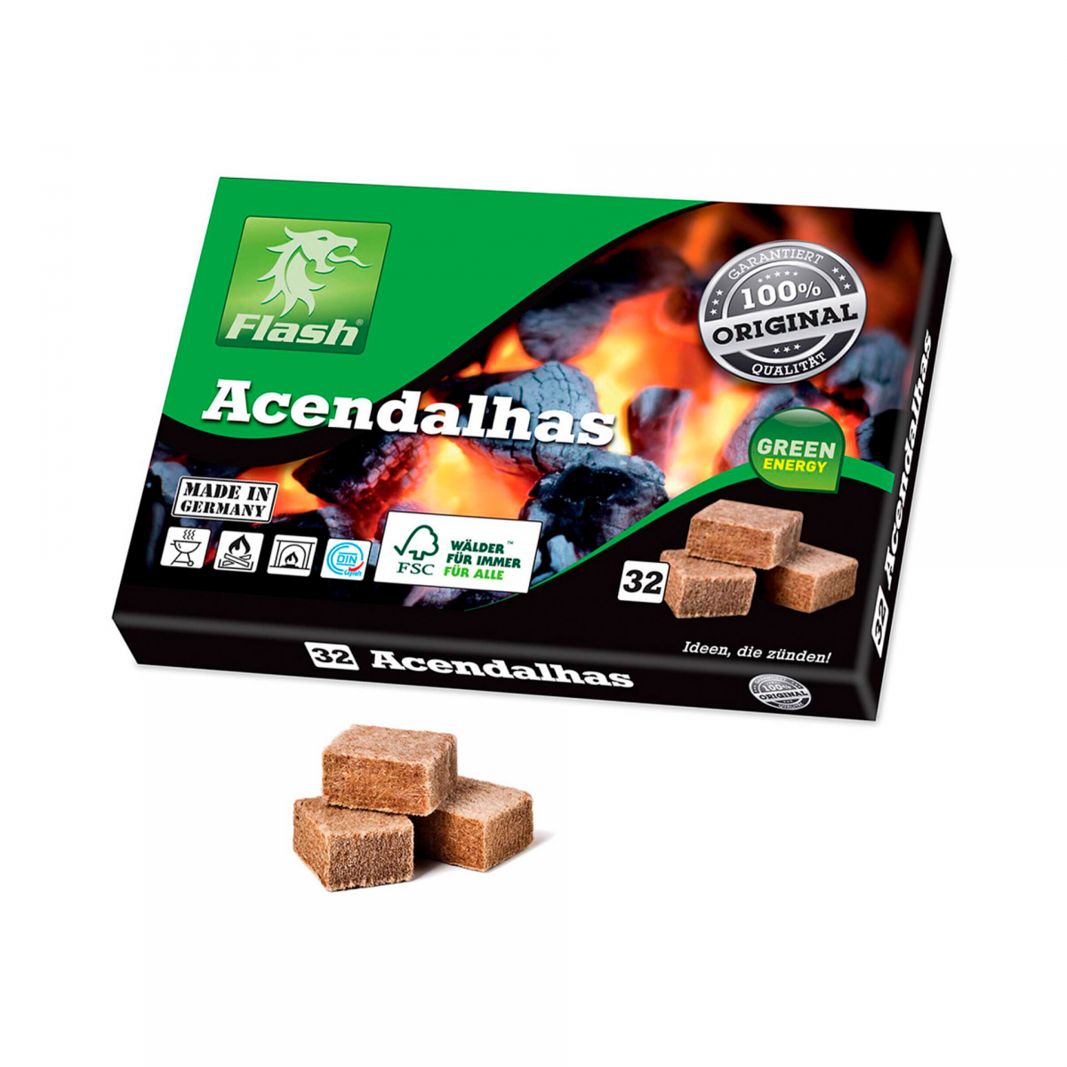 ACENDALHAS MADEIRA ECO 32UN - 16868 - Nutrima