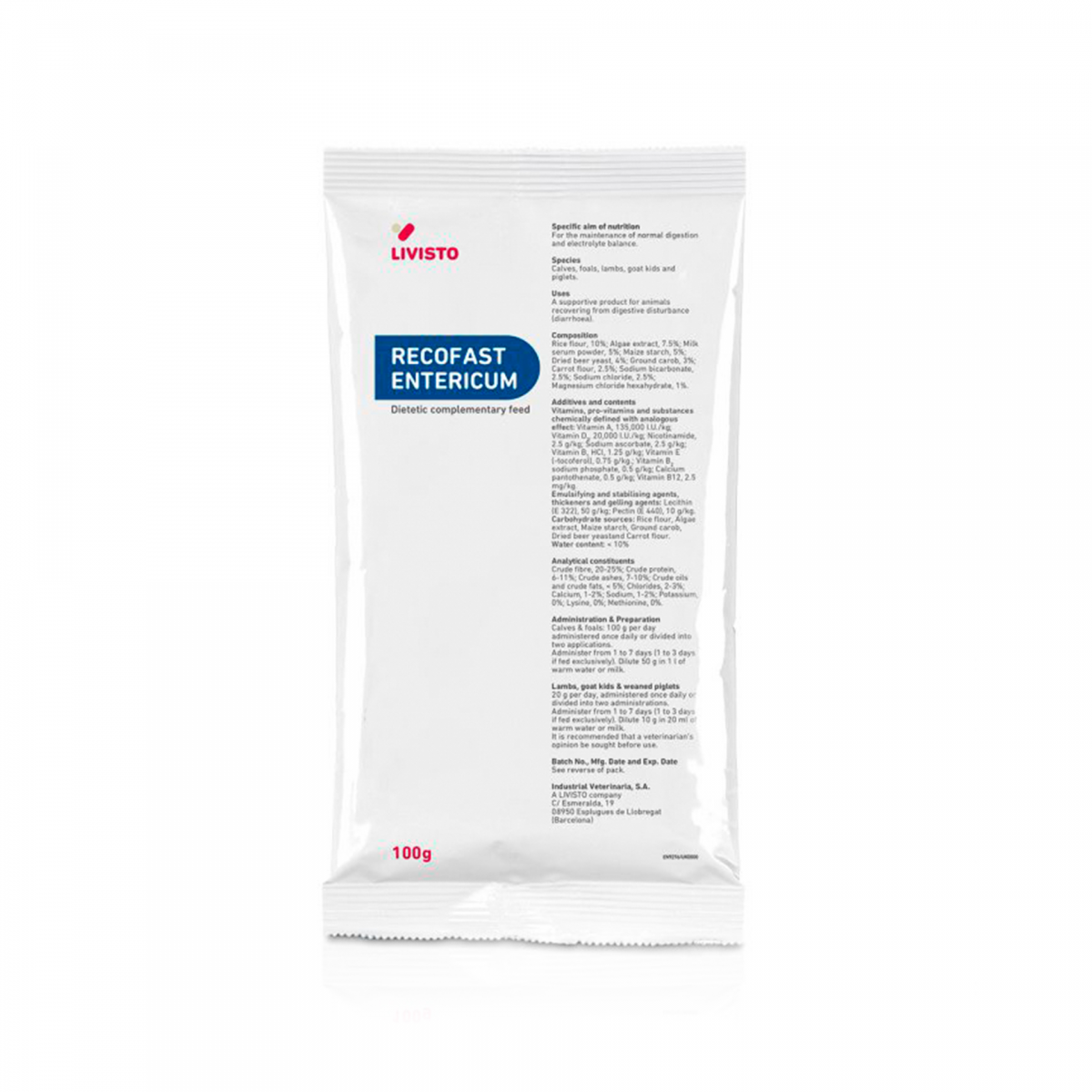 RECOFAST ENTERICUM SAQUETAS - 100GR - 6674 - Nutrima