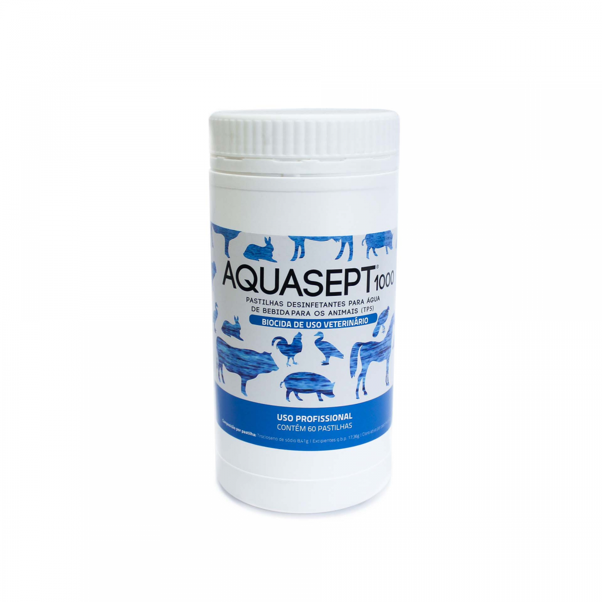AQUASEPT 1000 - 60 PASTILHAS - 8139 - Nutrima